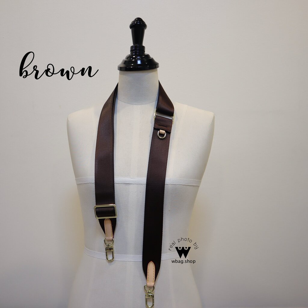 wbag สายกระเป๋า ผ้าไนล่อนหนังแท้ ปรับความยาวได้ อะไหล่ทอง - wbag.shop ...