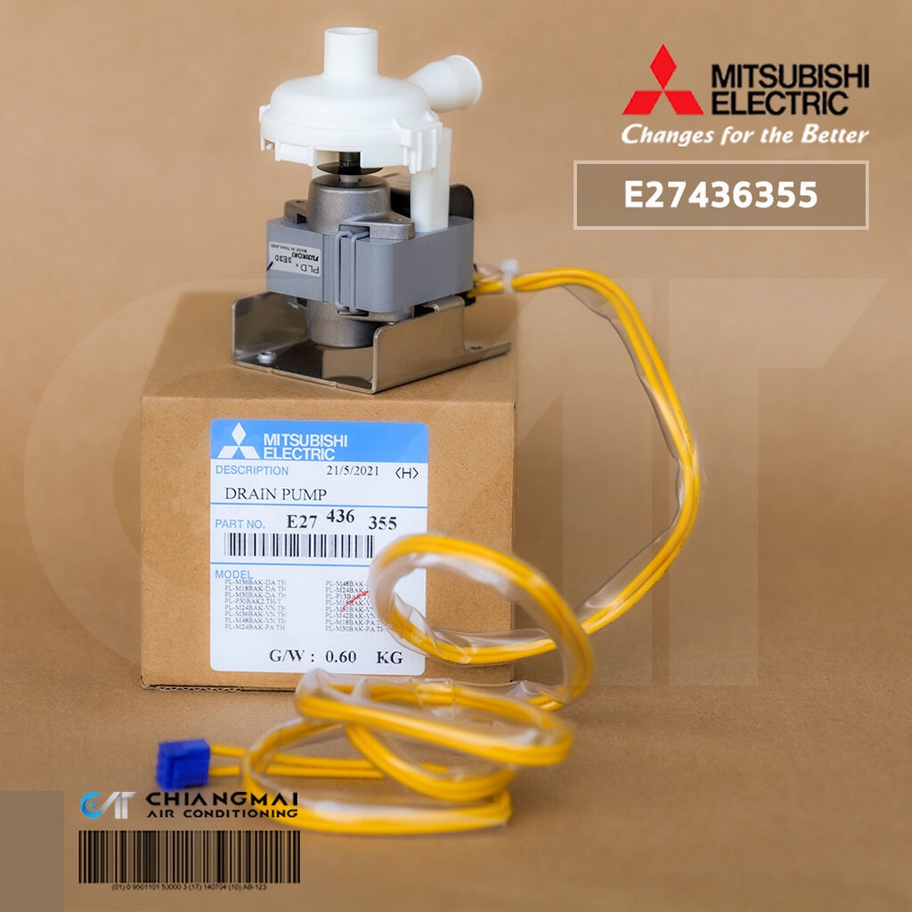 E27436355 DRAIN PUMP เดรนปั้ม ปั้มน้ำทิ้งแอร์ Mitsubishi Electric ปั้ม ...