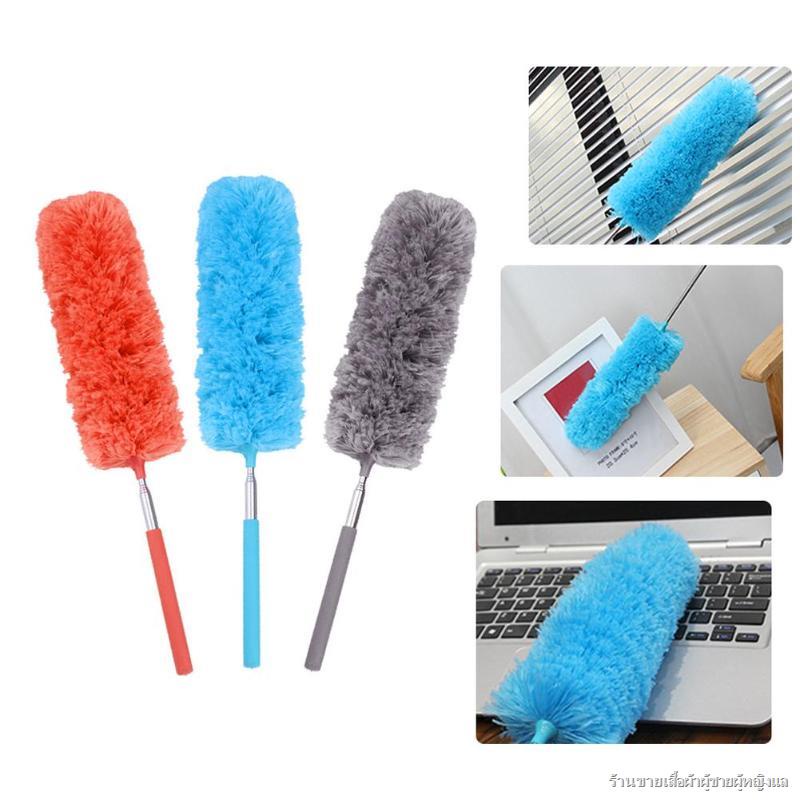 เครื่องมือทำความสะอาด Microfiber Duster Brush Extendable Hand Dust ...