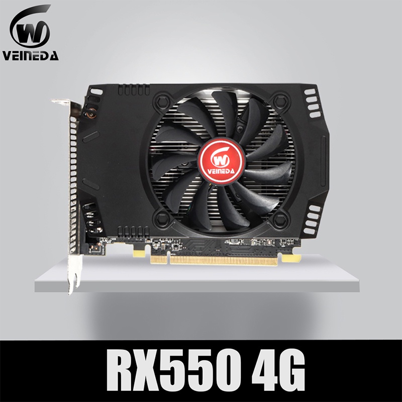 VEINEDA Graphics Cards RX 550 4GB GDDR5 128 bit Gaming Video Card ...