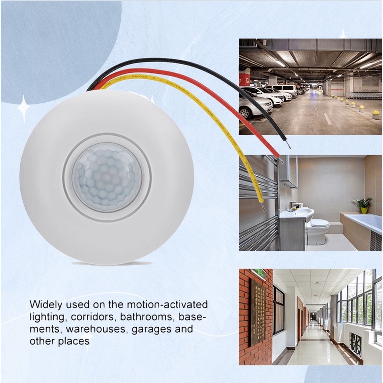 Superage 360 Infrared Pir Motion Sensor Switch พร้อมสวิทช์โมชั่น ...