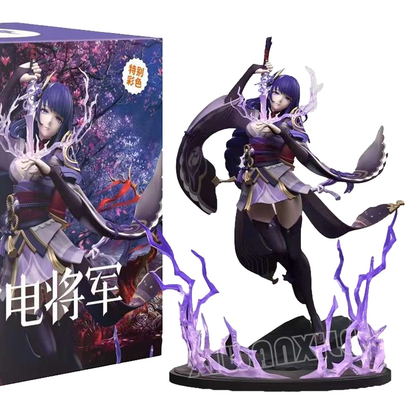 28cm Genshin Impact Raiden Shogun Anime Figure Genshin Impact Mona ...