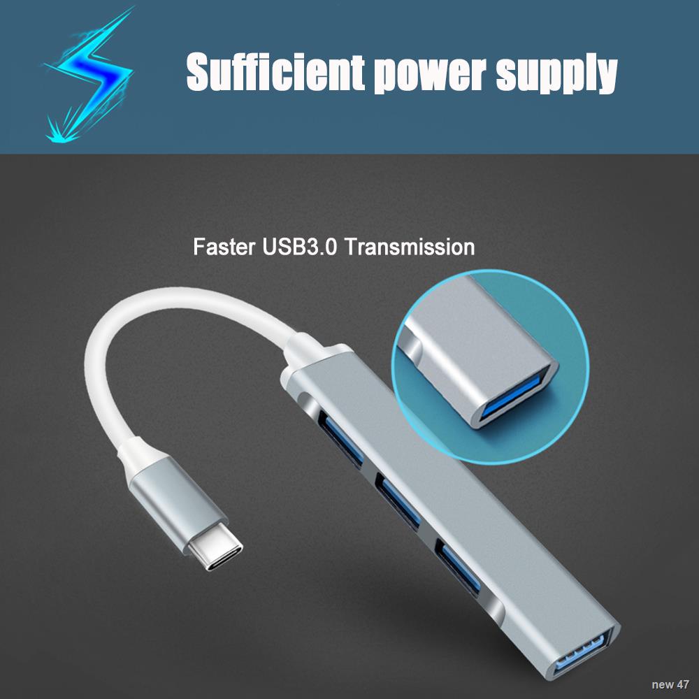 Type C USB C HUB High Speed 4 Port Multi Splitter Adapter OTG For ...