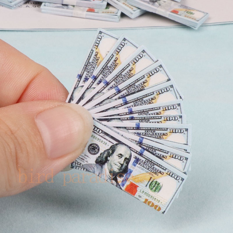 Miniature Dollar Euro Items Fake Money Cash Banknotes Model Toys For ...