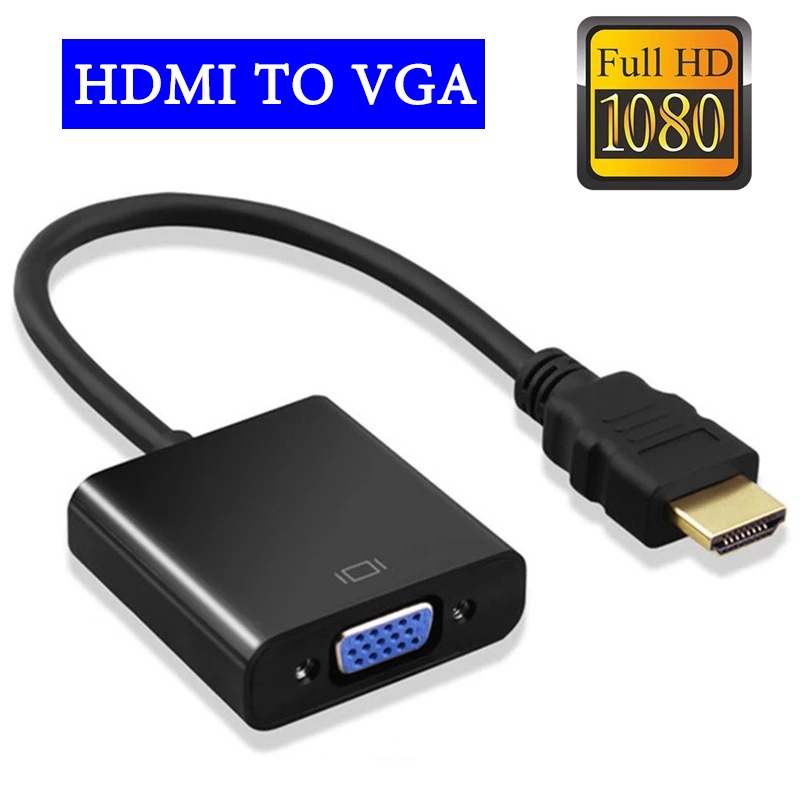 HDMI to VGA Converter Cable,Adapter HDMI to VGA cable 1080p | Shopee ...