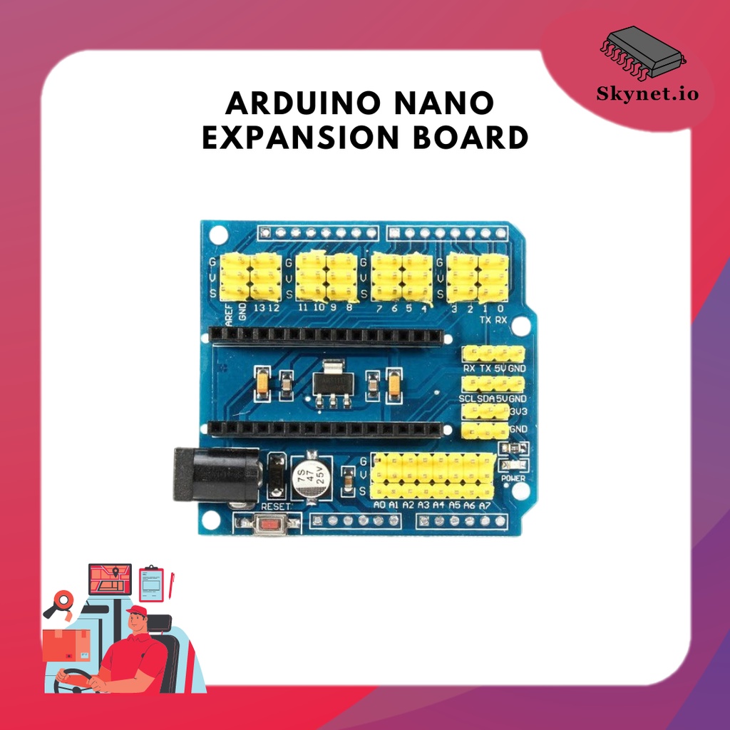 Nano Multi-purpose Expansion Board 14 I/O (Sensor shield ) for arduino ...
