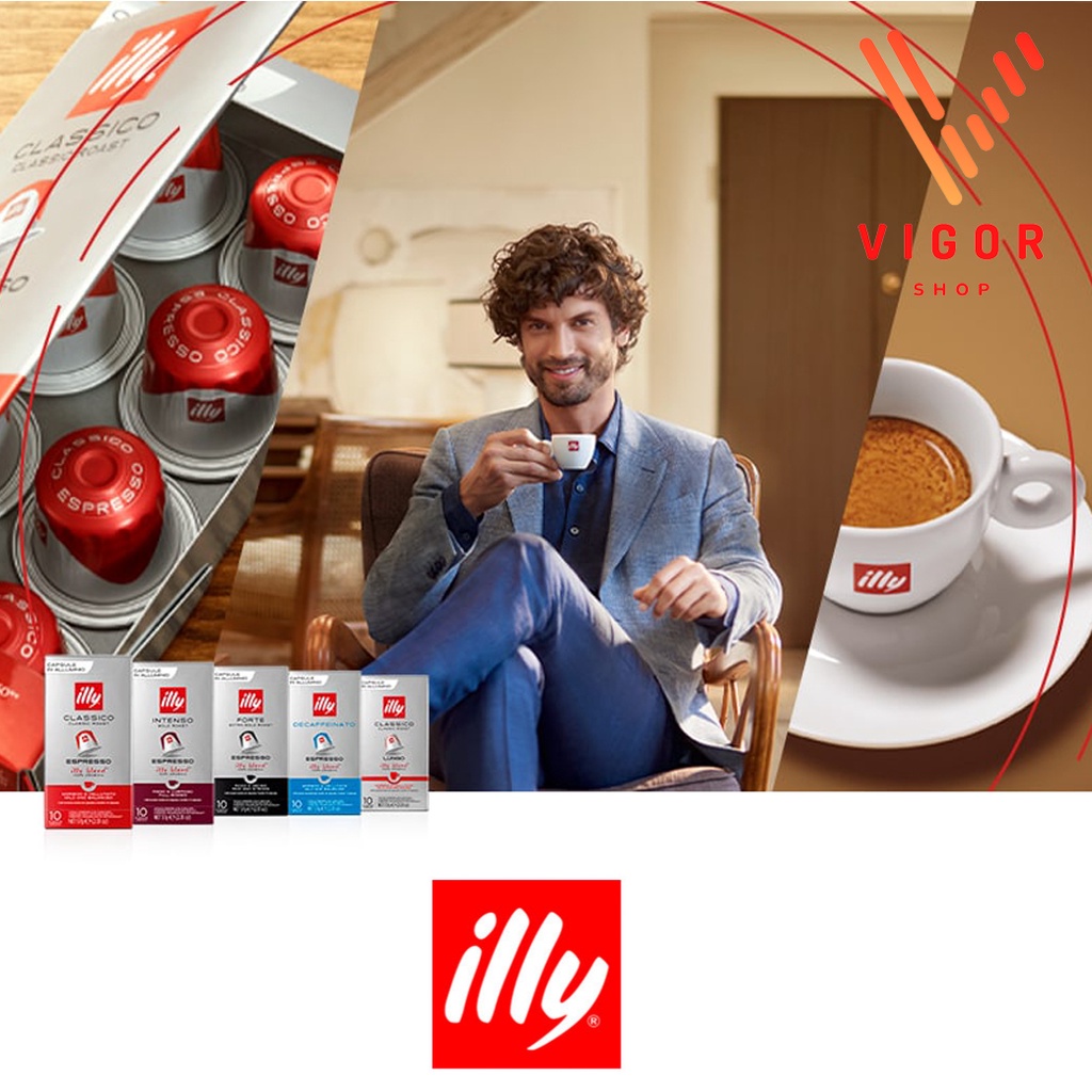 illy Nespresso Capsule อิลลี่ เนสเพรสโซ่ กาแฟแคปซูล ของแท้ (10 แคปซูลกล่อง) - vigorshop1 - ThaiPick
