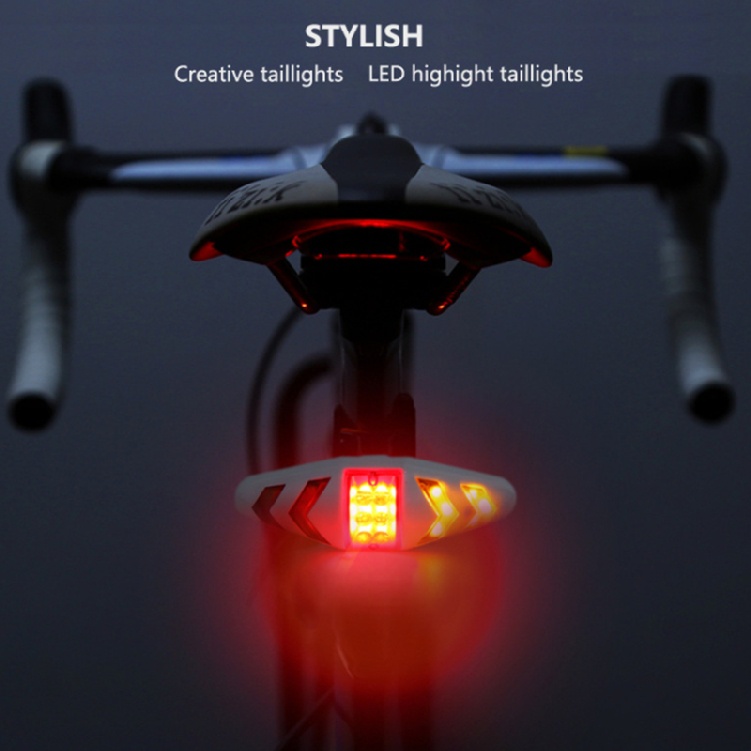 Sulie Remote Control Rechargeable LED Bike Rear Light Bicycle Turn ...