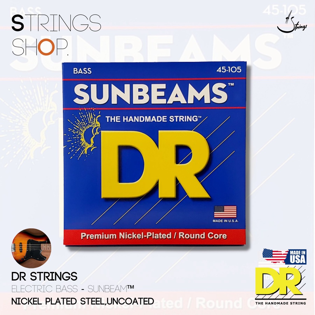 สายเบส DR Strings SUNBEAM™ - Nickel Plated Bass Strings NMR-45,NMR5-45 ...
