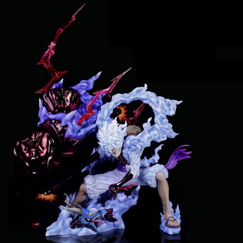 One Piece Figure Luffy Figure GEAR 5 Anime Nika Sun God Action Figurine ...