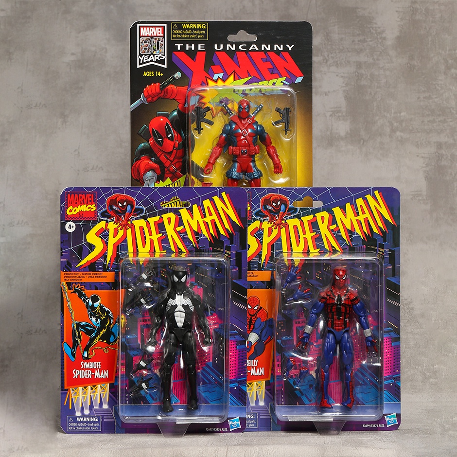 Spider-Man Retro Marvel Legends Ben Reilly / Symbiote Spiderman ...