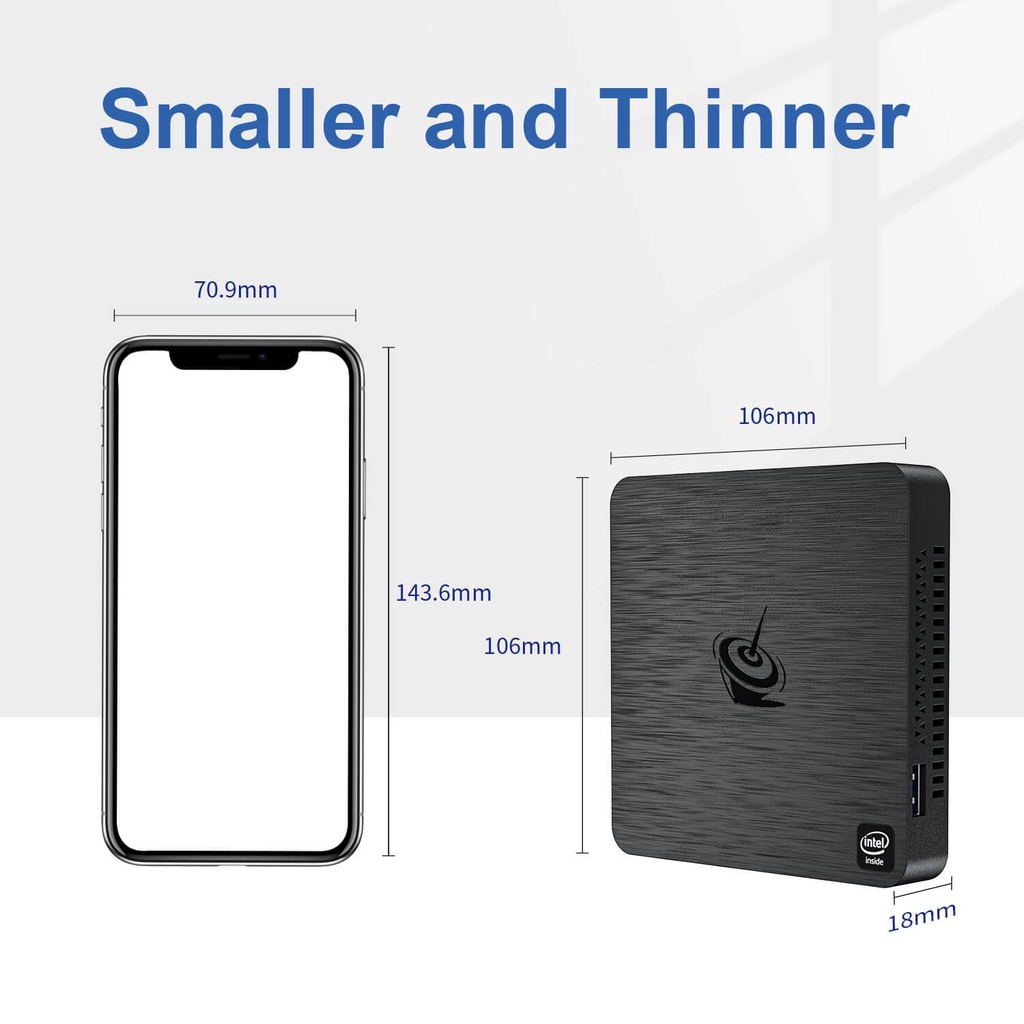 Official ศูนย์ไทยBeelink T4 PRO รุ่นใหม่ ปี 2022 Mini pc office ประหยัดไฟ Ram4GB Rom 64GBWindow ...