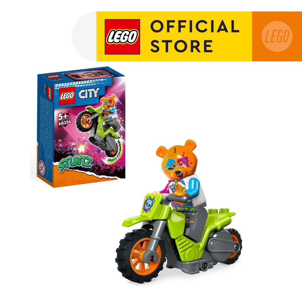 LEGO City 60356 Bear Stunt Bike Building Toy Set (10 Pieces) - lego ...