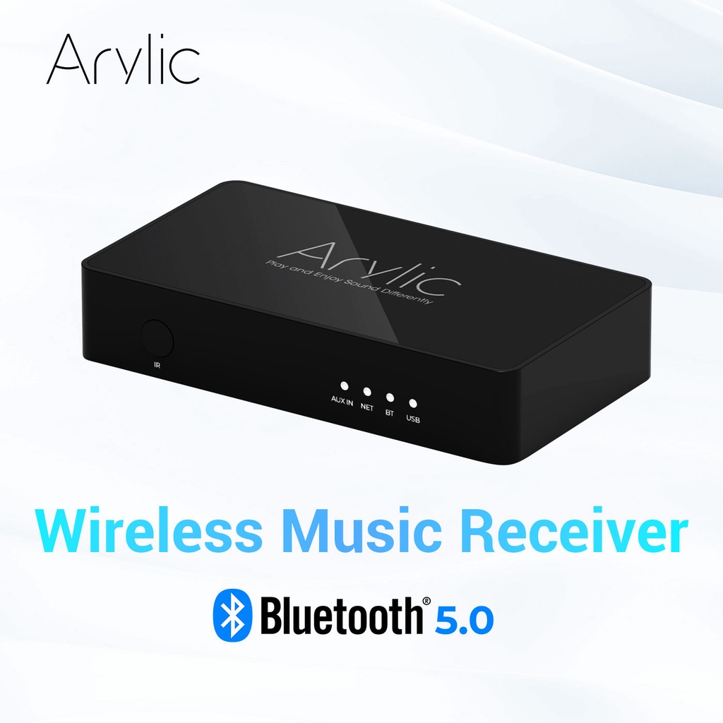 Arylic S10 Wireless Music Streamer 3.5mm Jack Aux Bluetooth Audio Receiver for PC Audio Jack ...