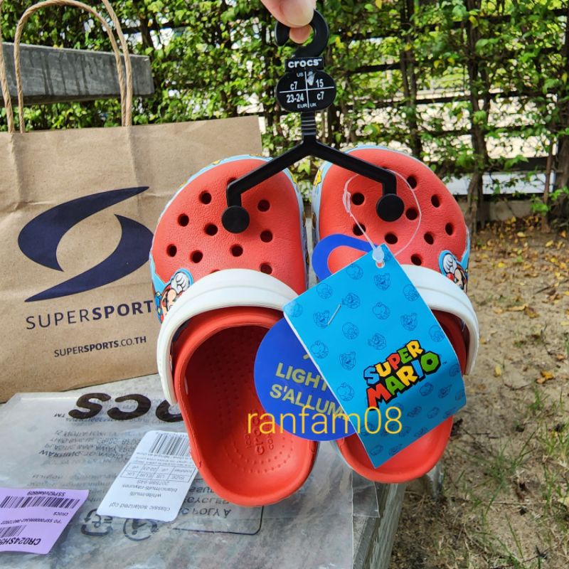 CROCS รองเท้าเด็ก SIZE C7 ซื้อ shop อุปกรณ์ครบ สภาพเหมือนใหม่ 90% ใช้ ...