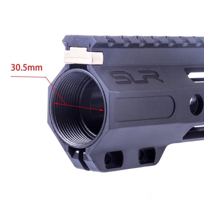 SLR Nylon Helix 6.7 handguard. M-Lok Rails - runset.cnc - ThaiPick