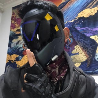 Overwatch Ana Amari Shrike Skin Masks With Led Light Frp Cosplay Ana ...