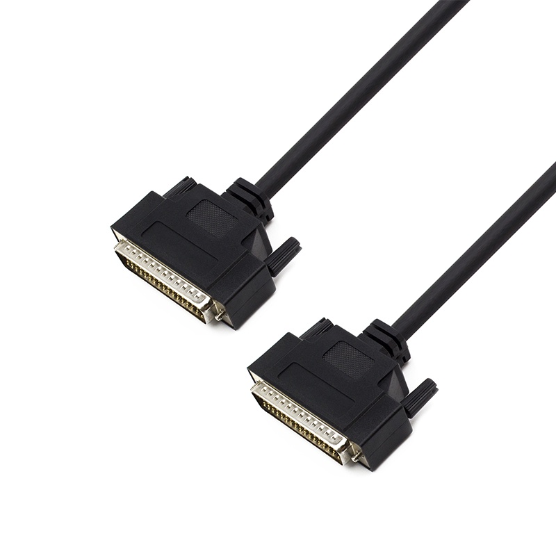 50 Pin DB50 Data Cable Industrial Control Terminal Block Line High Speed 3 Rows DB 50 Pin Male ...