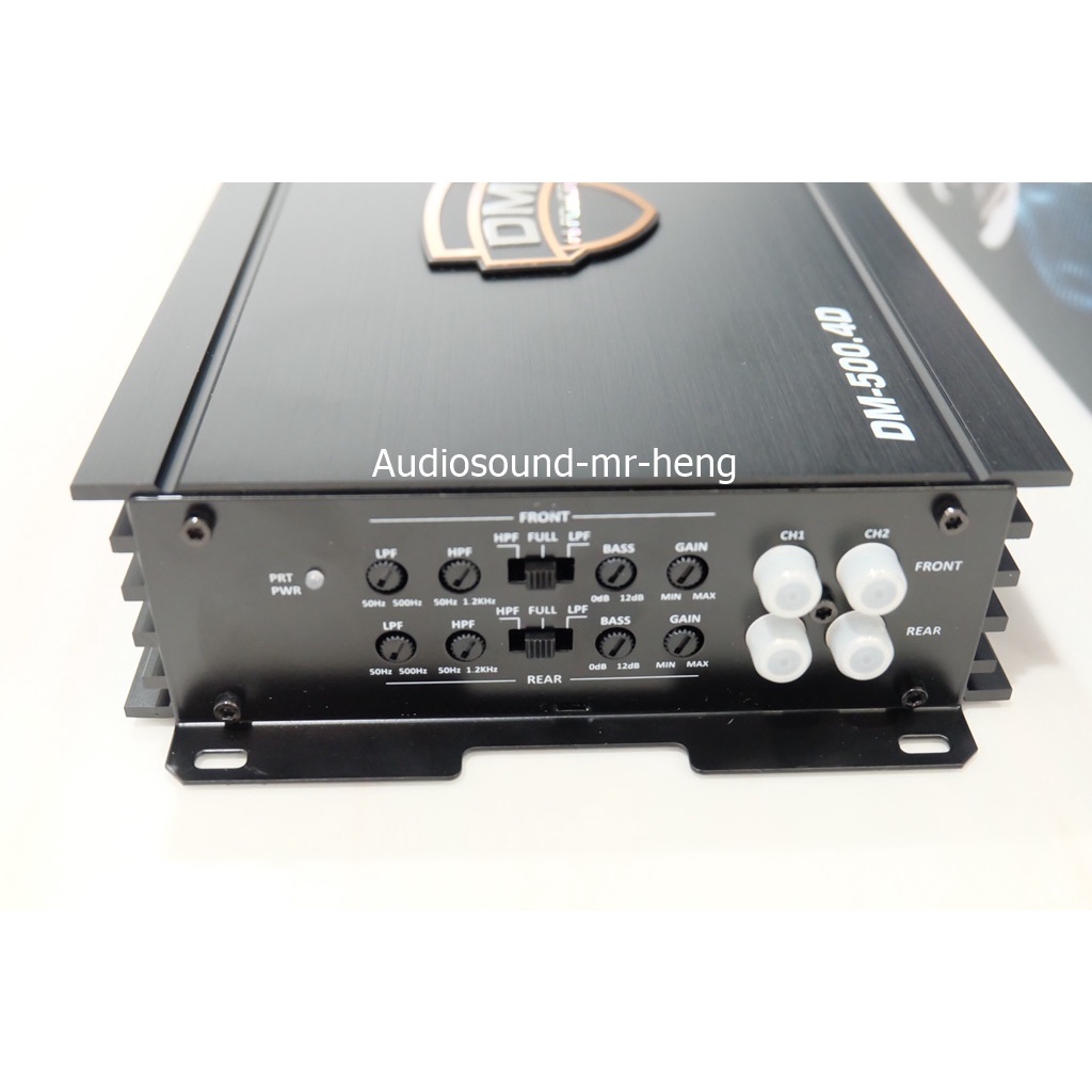 พาวเวอร์แอมป์ 4ch คลาสดี รุ่นทอปสุด DM-500.4 5000w ขับกลางแหลม 16-24 ...