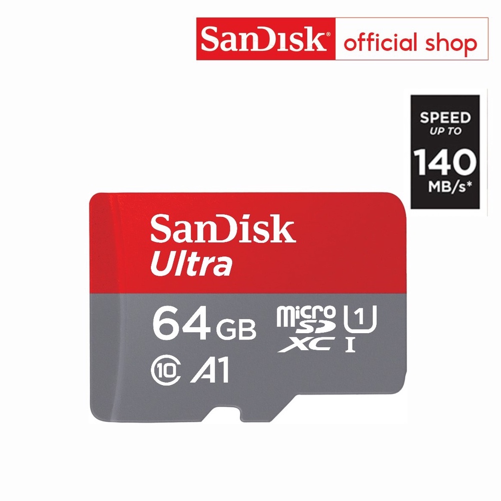 SanDisk Ultra MicroSDXC UHS-I 64GB ความเร็วสูงสุด 140 MB/s U1 A1 ...
