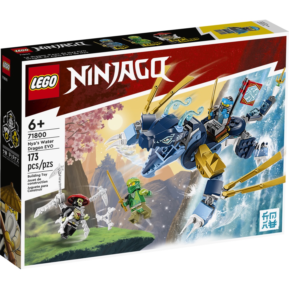 LEGO NINJAGO 71800 Nyas Water Dragon EVO Building Toy Set (173 Pieces ...