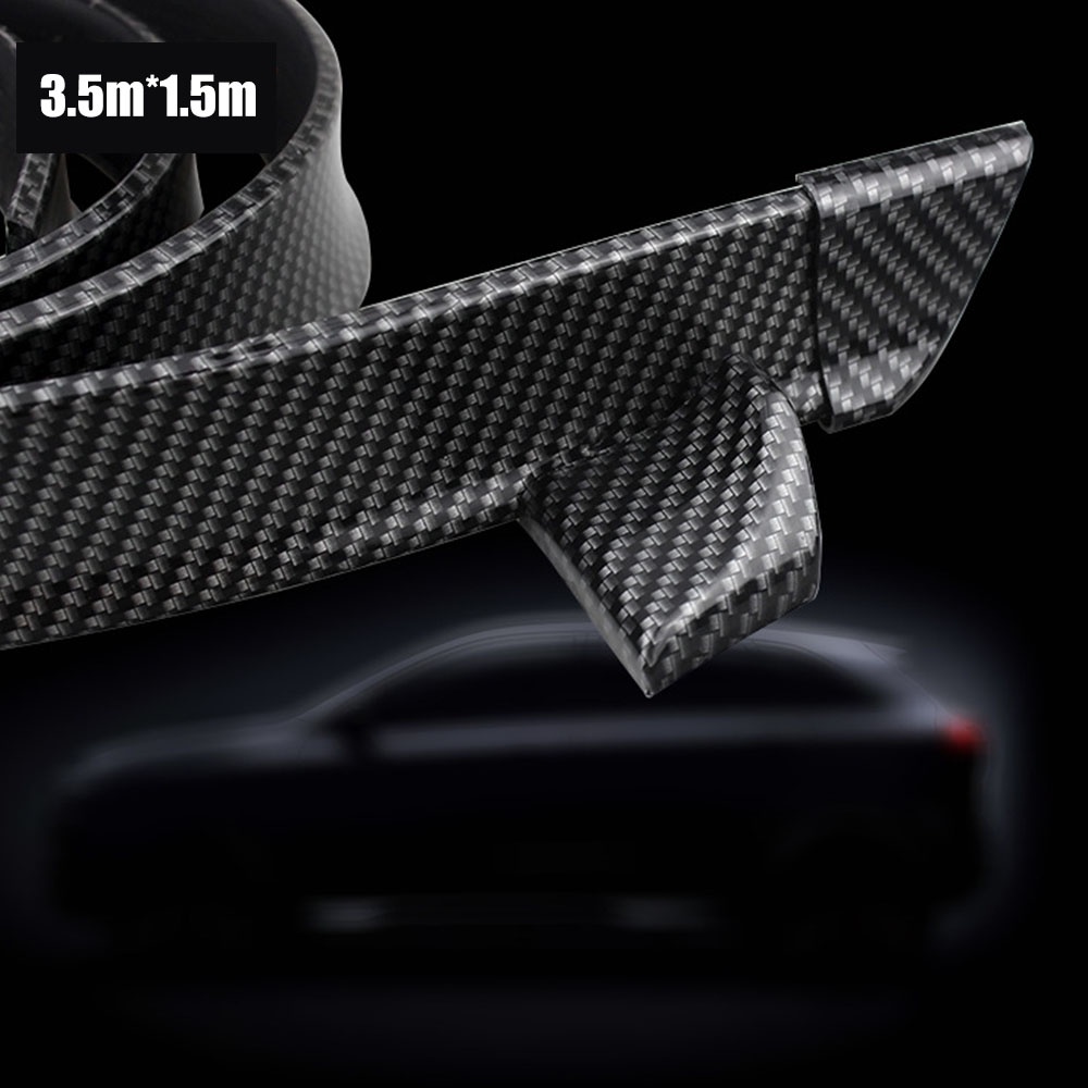 Car Universal spoiler wing Carbon Fiber Tail Wing Car Trim Strip Free ...