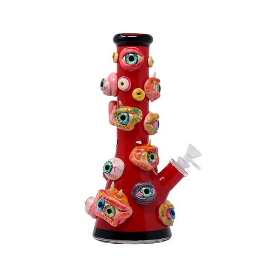 Glass Monster Eyes Beaker Bong 32 cm / 12.5 inches | Shopee Thailand