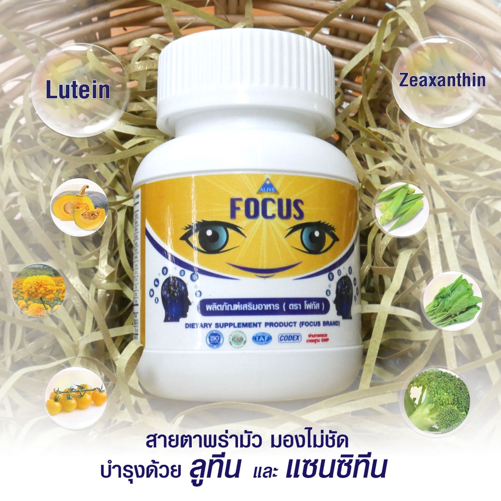 Focus บำรุงสายตาและสมอง 1 กระปุก | Shopee Thailand