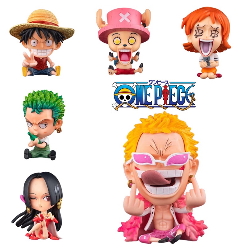 New 11cm One Piece Luffy Chopper Boa Hancock Figures Toys Collectiable ...