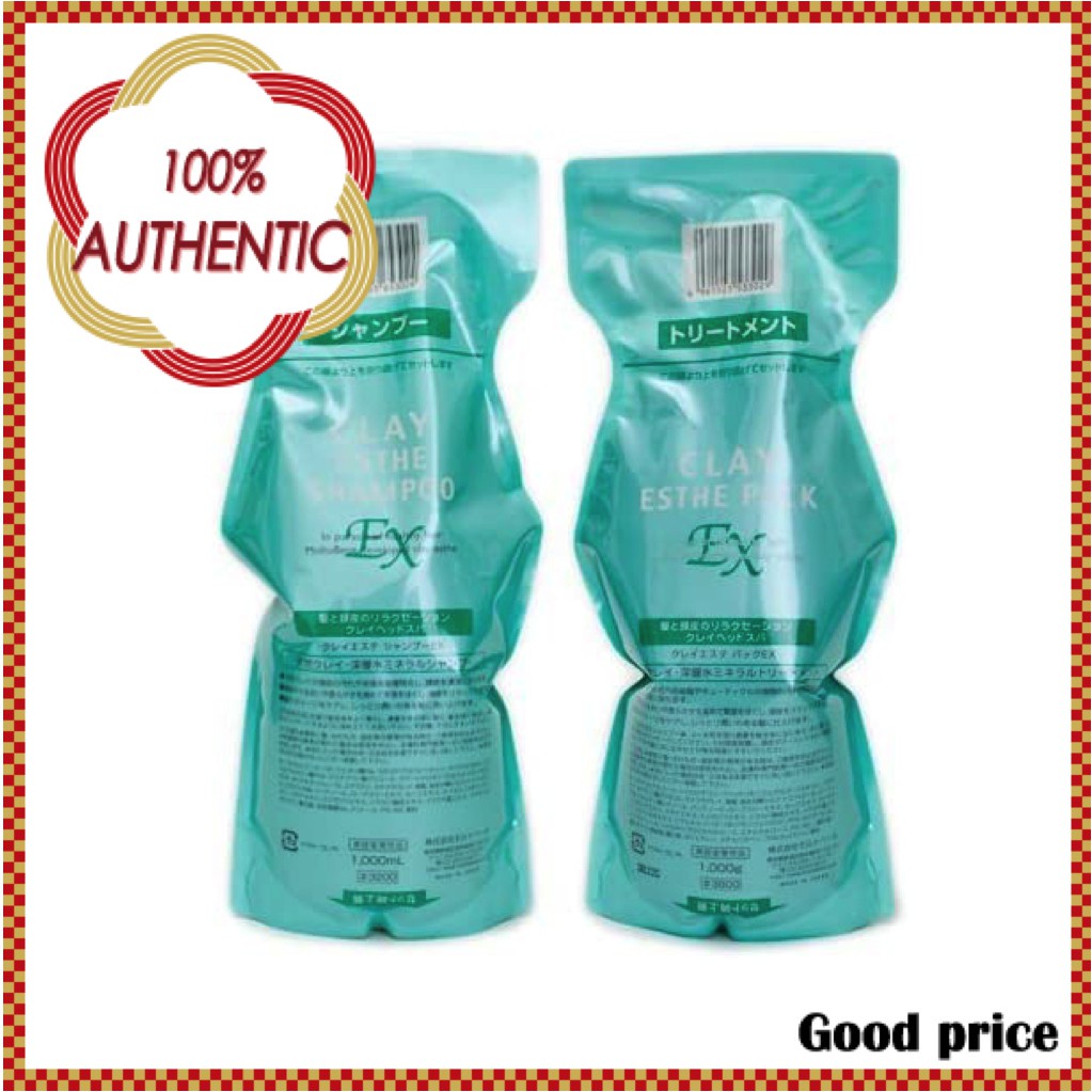2022*hot*MoltoBene Clay Esthe EX Shampoo 1000ml / Treatment Pack 1000g | Shopee Thailand