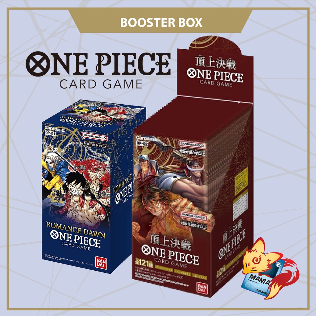 OnePiece Card Game Booster Box OP-01 OP-02 การ์ดวันพีช ลูฟี่ คิด ครอก ...