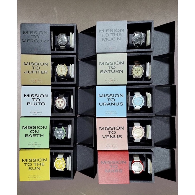 ผ่อน 0 Swatch X Omega to the Planets with the BIOCERAMIC MOONSWATCH ...