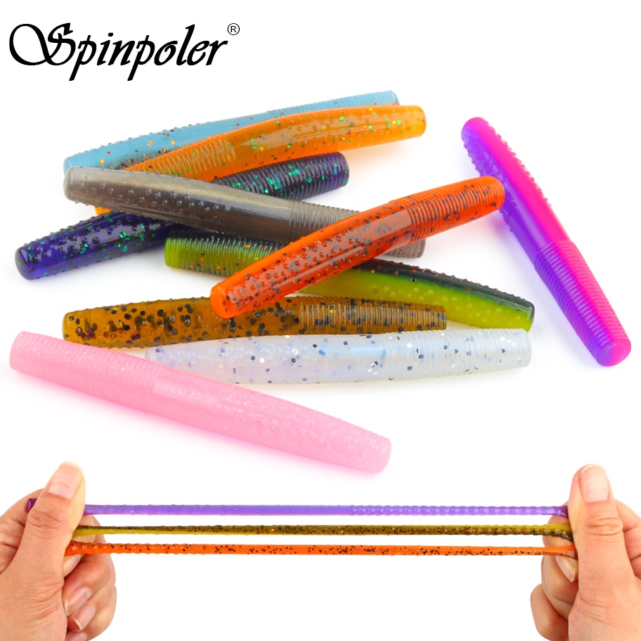 Spinpoler Stick เหยื่อหนอน Senko Ned Rig Wacky Drop Shot Salted Soft ...