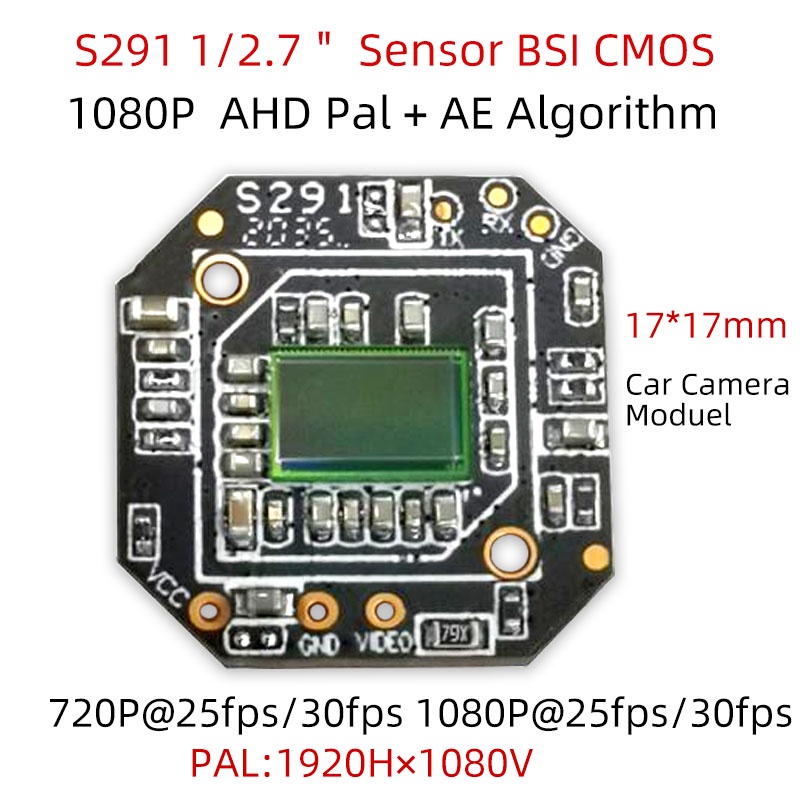 AHD Car In-Vehicle Camera PCB Chip Night Vision OEM Micro S291 1080P ...