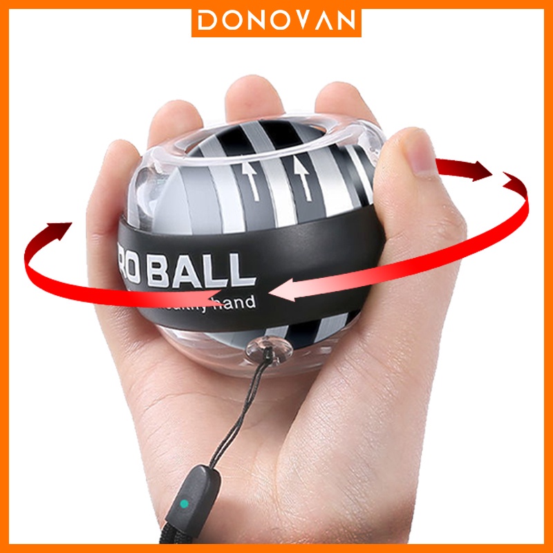 DONOVAN Gyro Ball Wrist Hand Grip Fingers Strength Training Stress ...