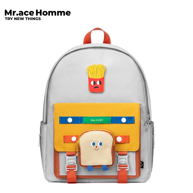 Mr. ace Homme Foodie Series Backpack กระเป๋าเป้สะพายหลัง ใส่แล็ปท็อปได้ ...