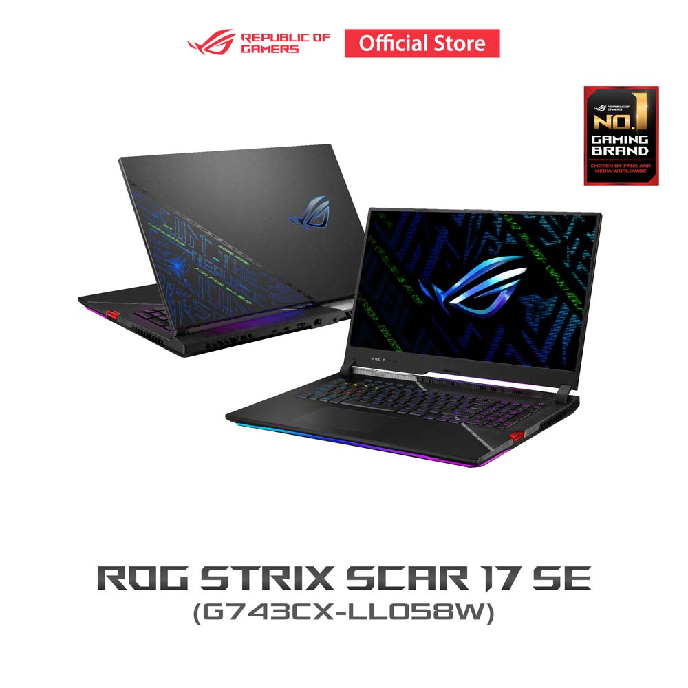 ASUS ROG Strix Scar 17 SE Gaming Laptop, 17.3” 240Hz IPS WQHD Display ...