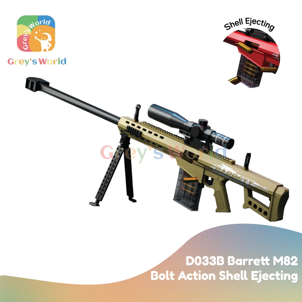 Full size barrett M82 shell ejection nerf guntoy, toy for boys, 120cm ...