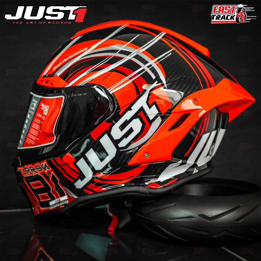 JUST1 HELMET รุ่น J GPR ลาย Torres Replica Red Carbon - fasttrack ...