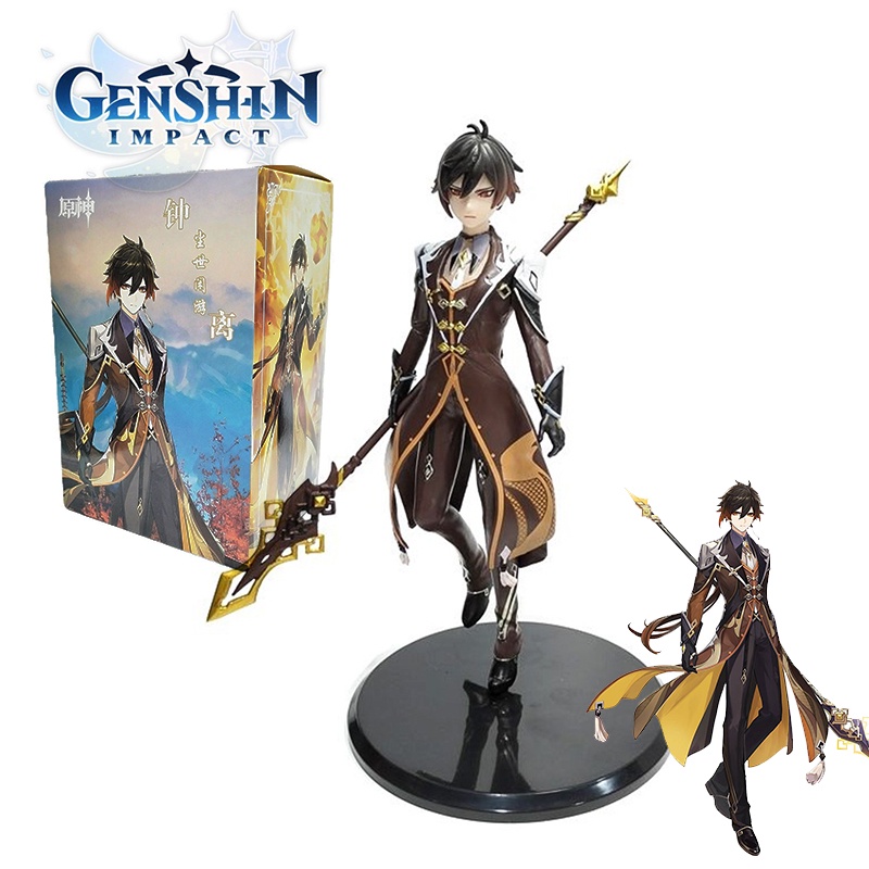 New 19cm Genshin Impact Zhongli Figures Toy Collectible Model Kids Xmas ...