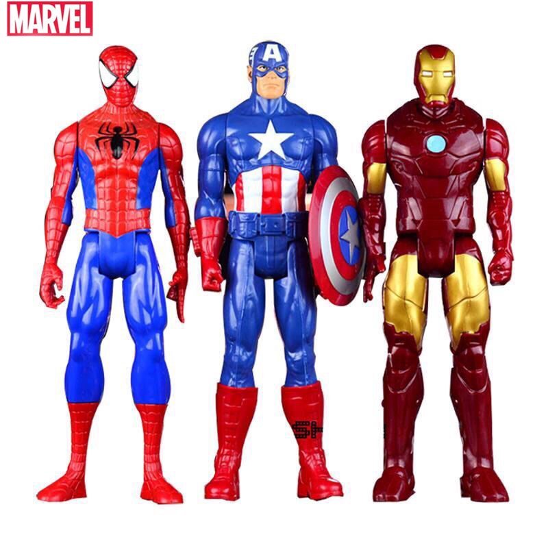 New Marvel Avengers Toys 30cm Thanos Hulk Buster Iron Man Captain ...