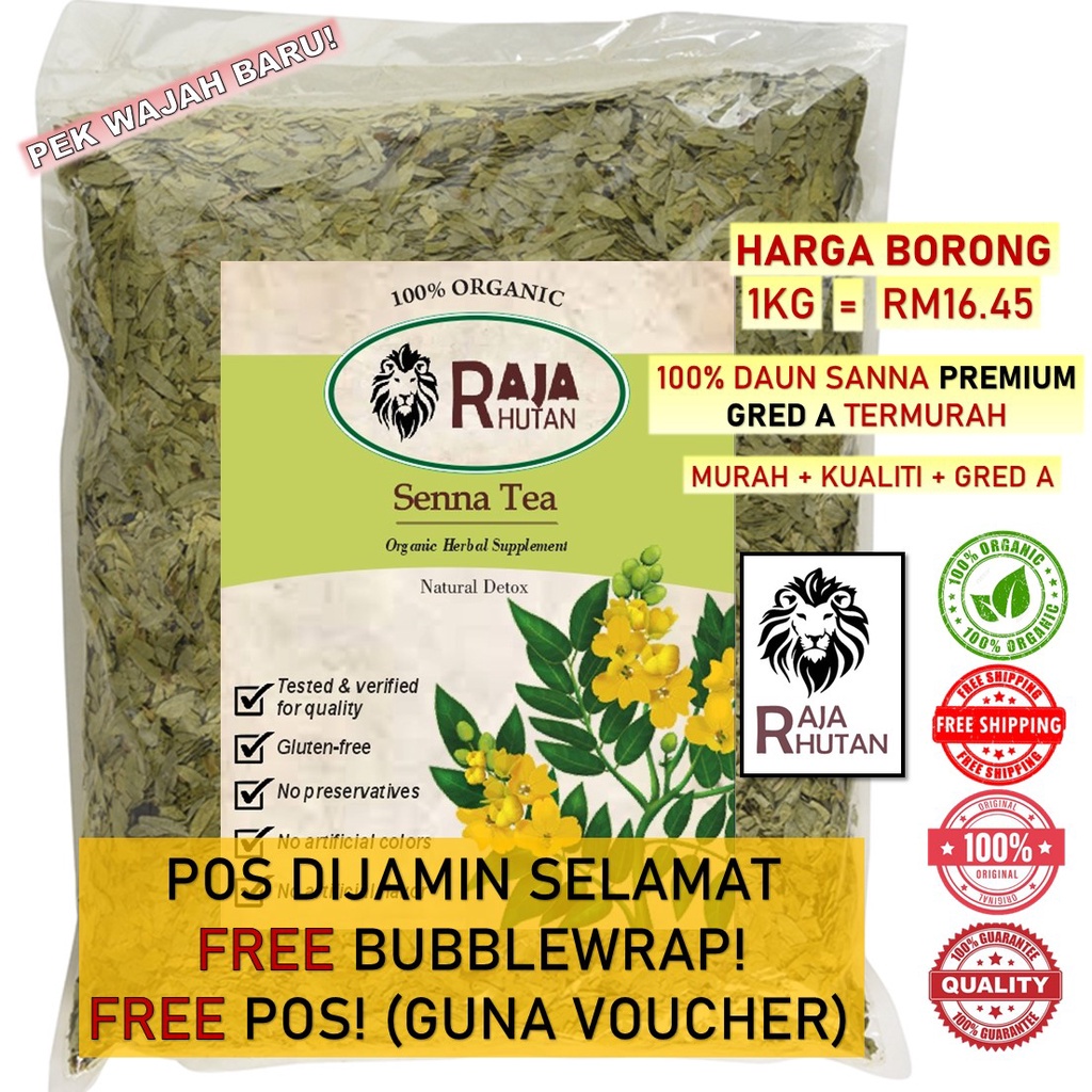 2022*hot*[Shop Malaysia] [gred a 100% daun teh sanna@senna 1kg premium ...