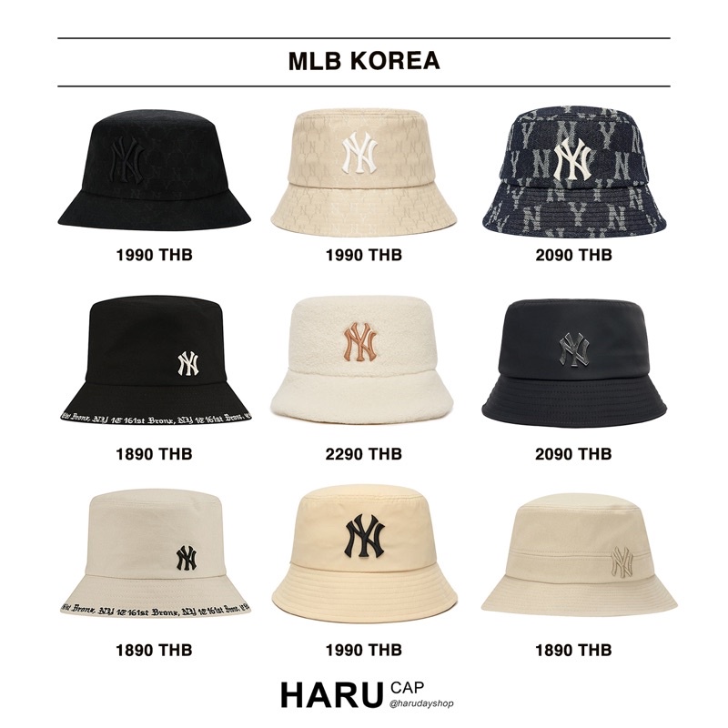 🔥หมวกบัคเก็ต NY Bucket แบรนด์ MLB Korea พร้อมส่ง | Shopee Thailand