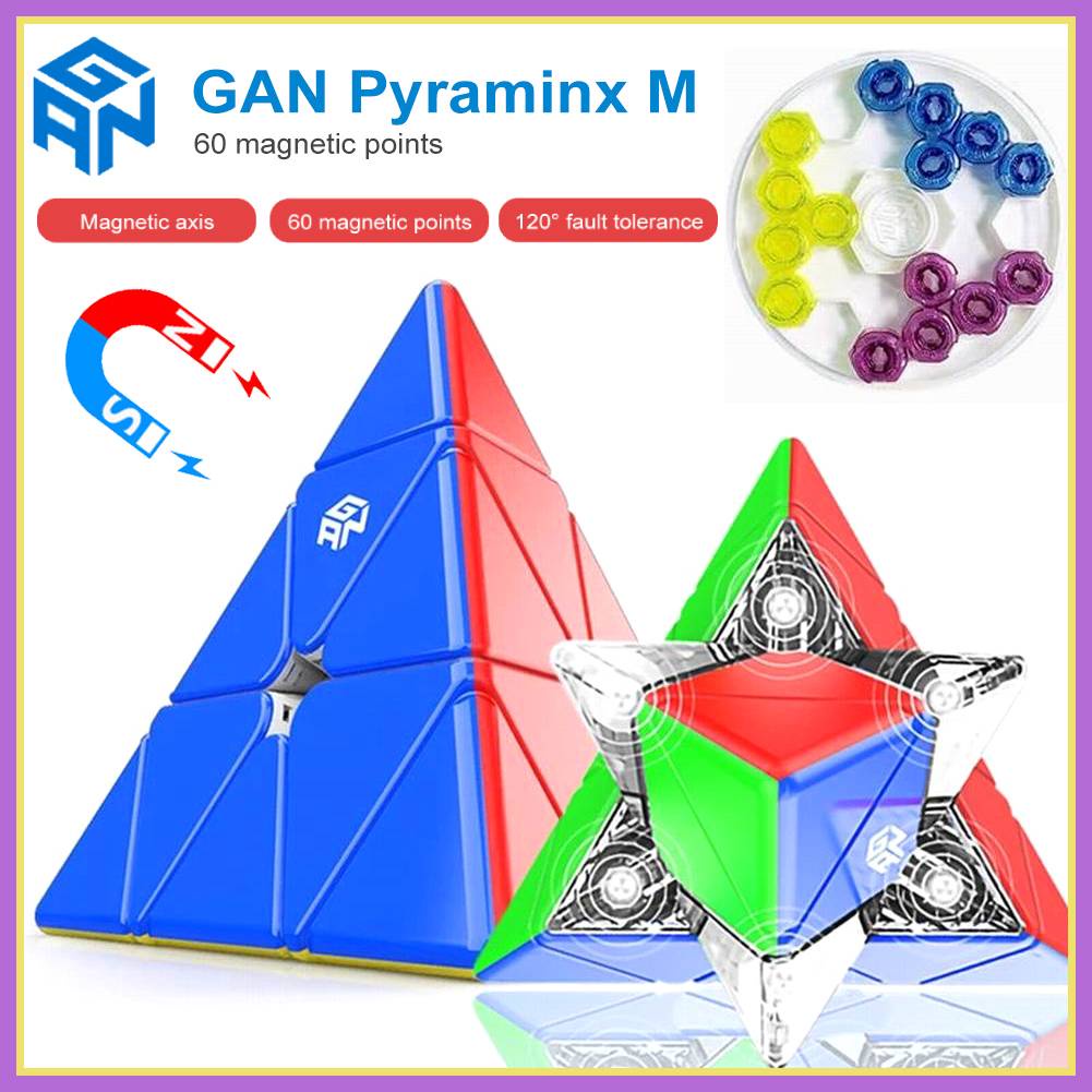 [TIKTOK]GAN Pyraminx คิวบ์ความเร็ว Magnetic Magic Cube Professional ไร้ ...