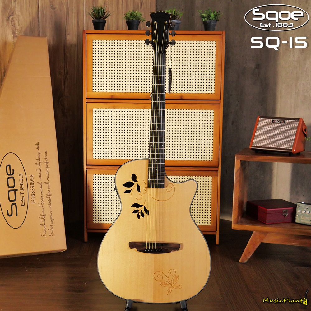 Sqoe กีตาร์โปร่งไฟฟ้า รุ่น SQ-IS EQ - musicplant - ThaiPick