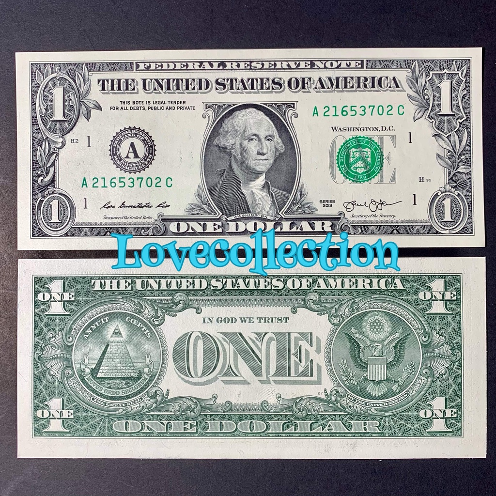 Usa 1 Dollars ปี2013 -2017ไม่ผ่านการใช้งาน UNC | Shopee Thailand