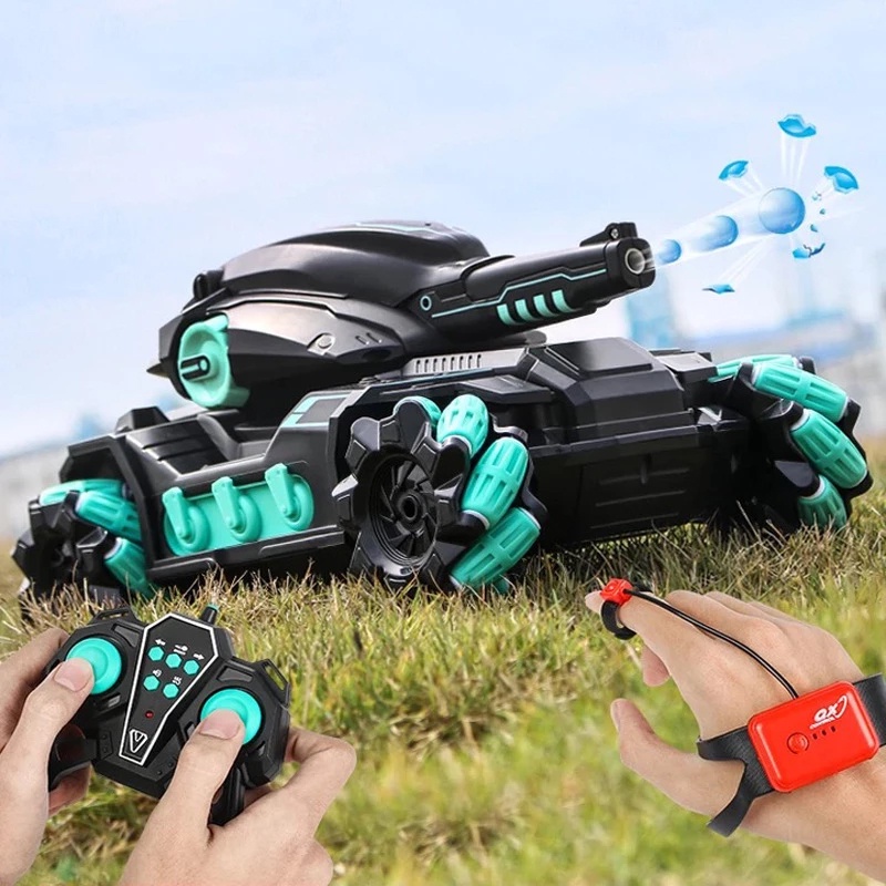 Rc Tank Toy 2.4G Radio Controlled Car 4WD Crawler Water Bomb War Tank ...