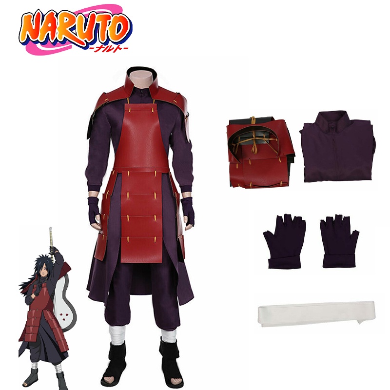 Anime Naruto Uchiha Madara Cosplay Costume Halloween Carnival Suit ...
