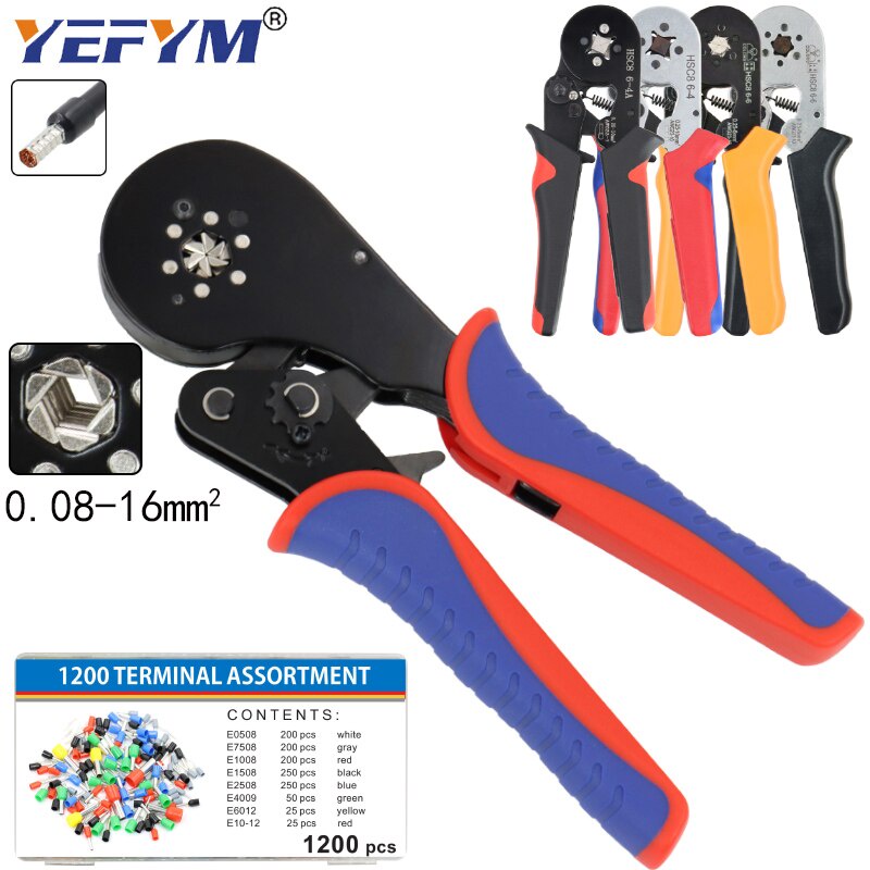 2022Ferrule Crimping Tool Kit - Sopoby Ferrule Crimper Plier 0.08-16mm2 ...