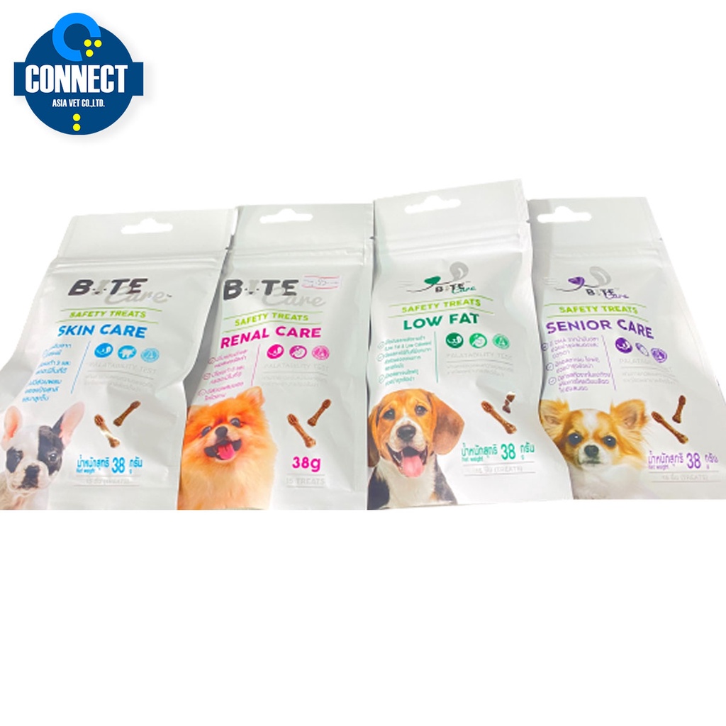 Bite Care 38g .ขนมสำหรับสุนัข ความน่ากินสูง ควบคุมโปรตีน มีหลายสูตร 4 สูตร | Shopee Thailand